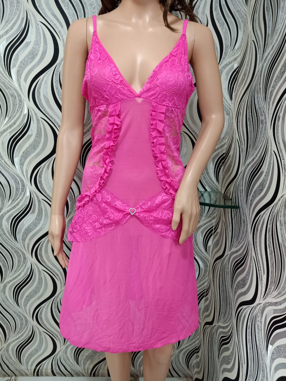 Women's Lace Nightwear Lingerie Nightie with Panty - Forever Pretty ...